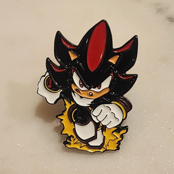 Jewelry | Sonic Shadow The Hedgehog Enamel Pin | Poshmark